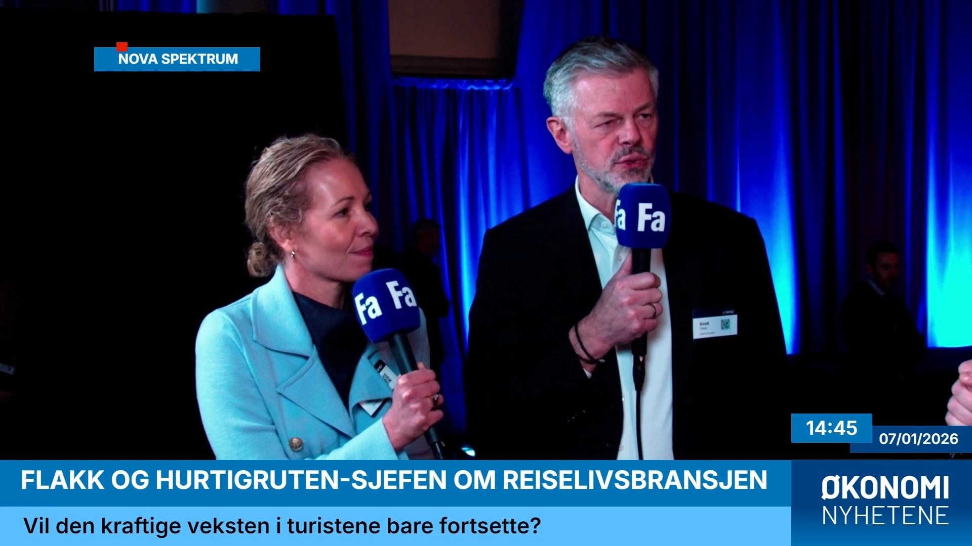 Knut Flakk og Hurtigruten-sjefen om reiselivsåret 2026