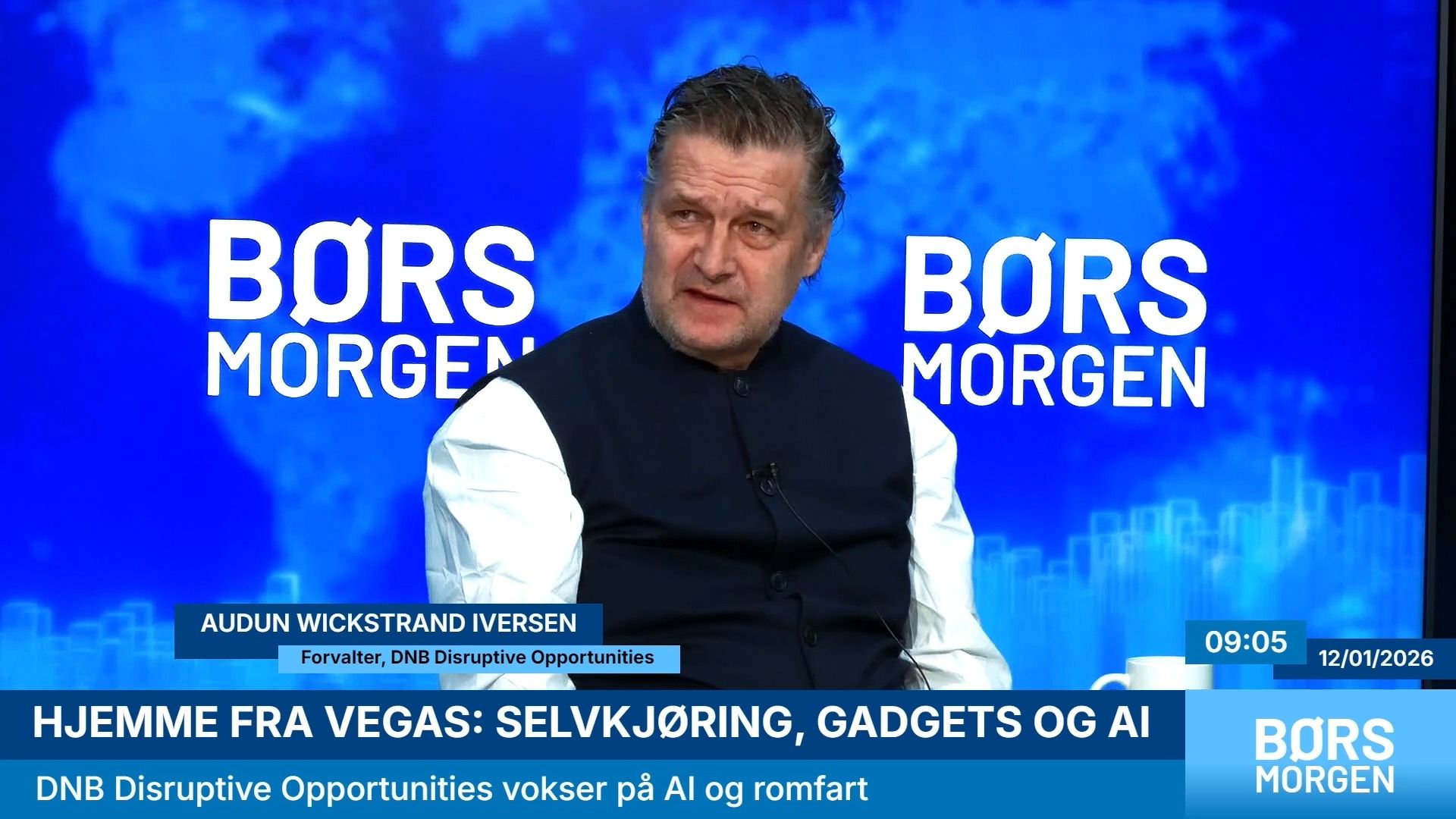 Hjemme fra Vegas: Audun Wickstrand Iversen om AI, roboter og aksjer